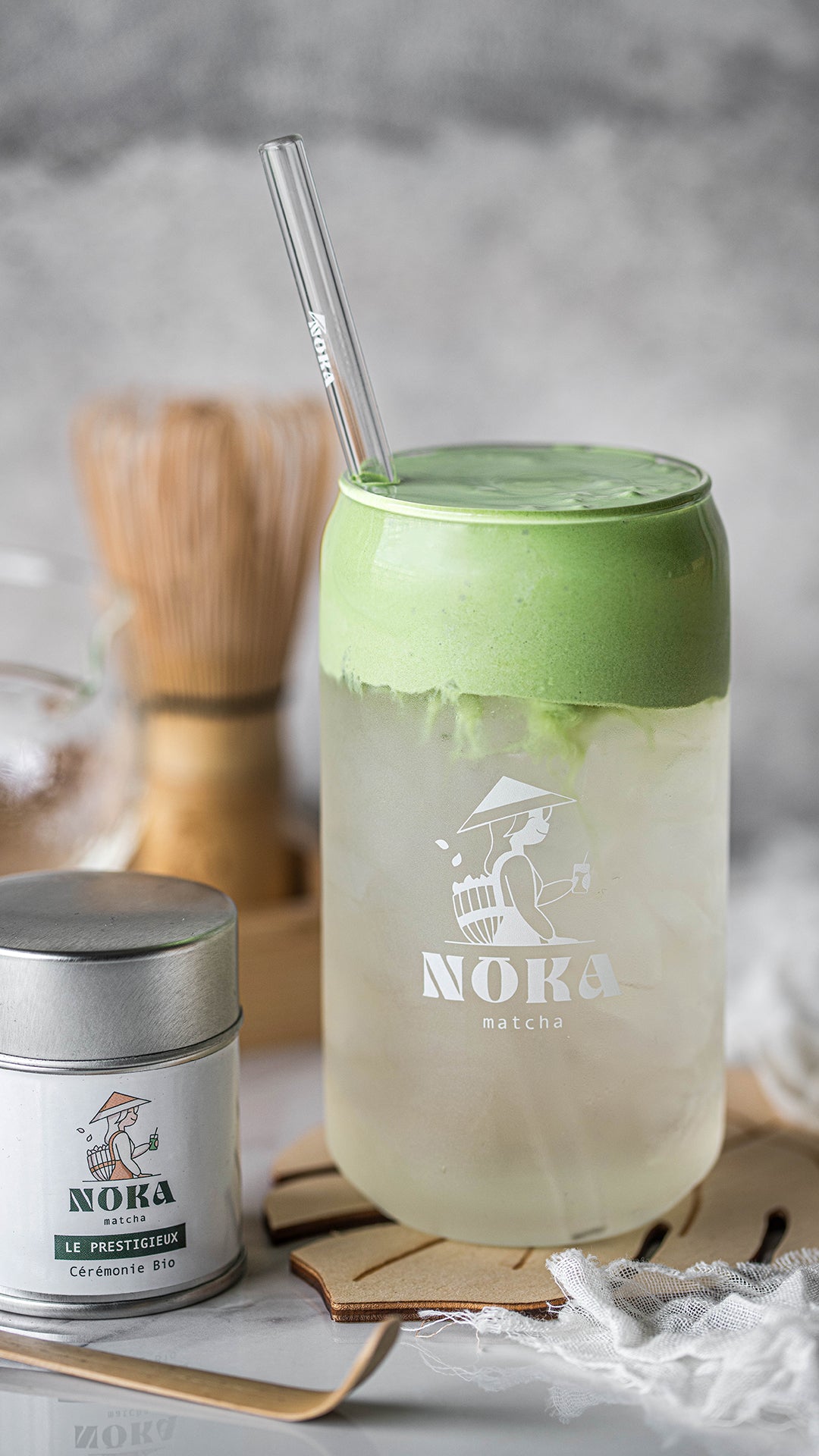 Eau de coco & nuage de matcha – Nōka Matcha